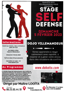 Stage Self-défense- Dakaïto Ryu - MAIRIE VILLEMANDEUR - Site officiel ...