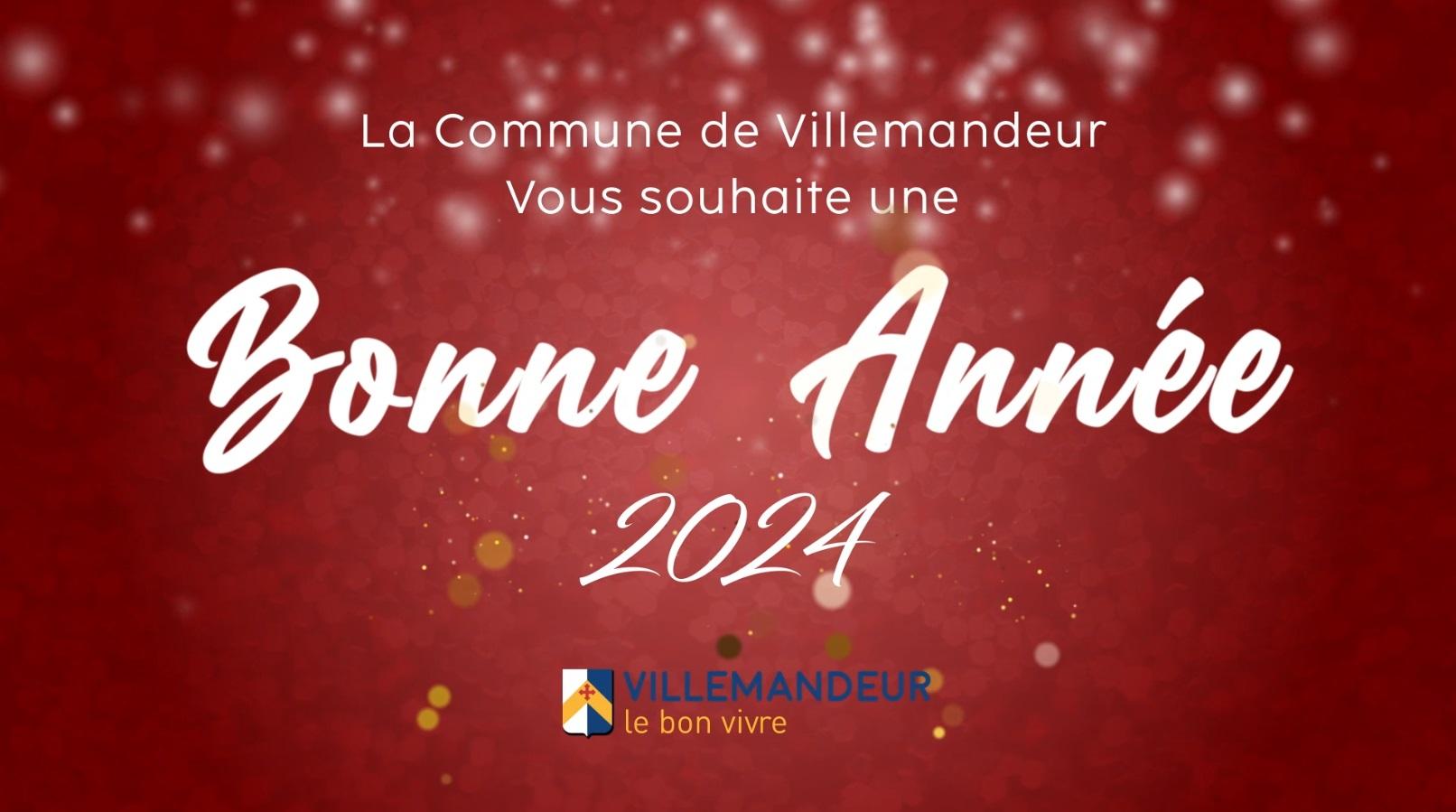 Bonne Année 2024 - MAIRIE VILLEMANDEUR - Site officiel de la commune